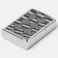 Geometric checked texture zippo lighter | Zazzle