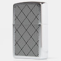 Geometric checked texture zippo lighter | Zazzle