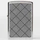 Geometric checked texture zippo lighter | Zazzle