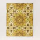 Geometric Daisy Pattern in Mustard Gold Jigsaw Puzzle | Zazzle