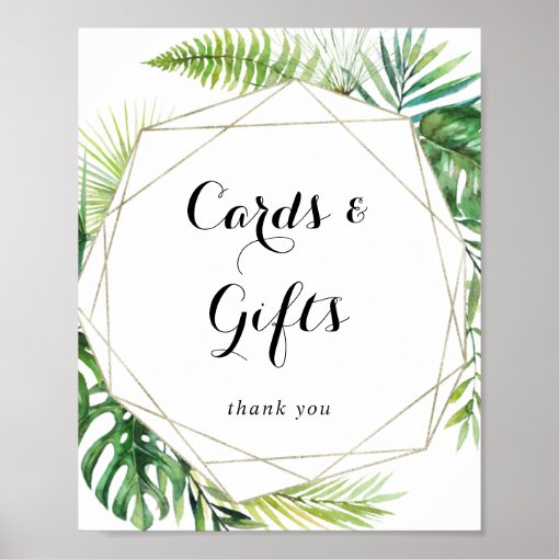 Geometric Destination Cards and Gifts Sign | Zazzle