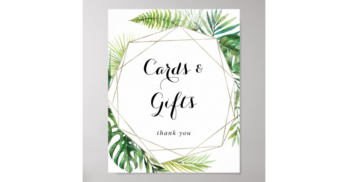 Geometric Destination Cards and Gifts Sign | Zazzle