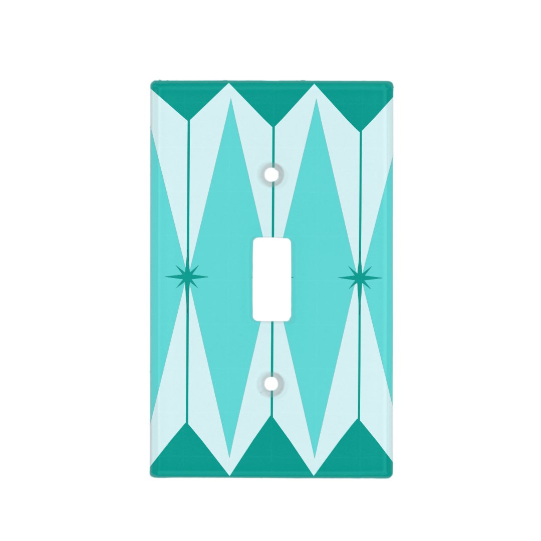 Geometric Diamonds & Starbursts Light Switch Cover | Zazzle