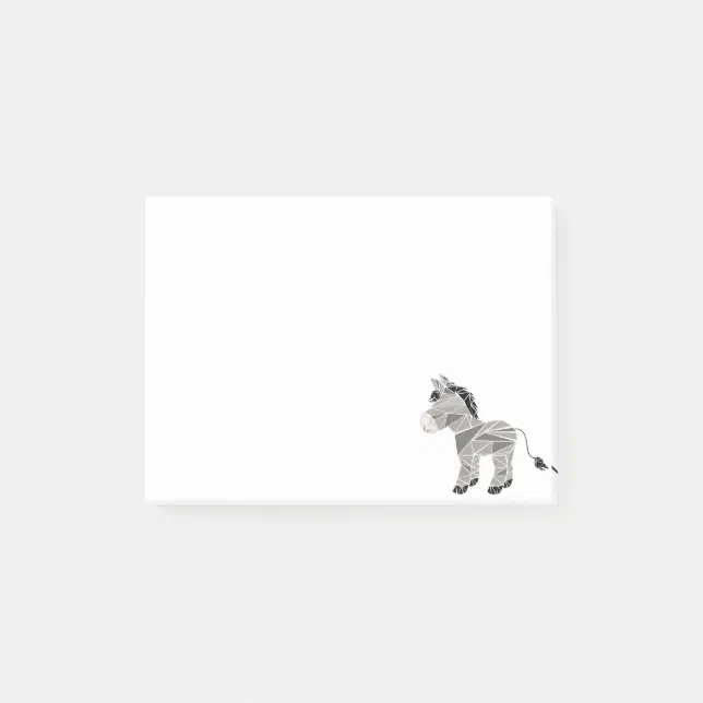 Geometric donkey post-it notes | Zazzle