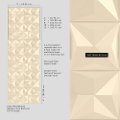 Geometric Elegance: Beige Abstract 3D Wallpaper | Zazzle