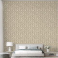 Geometric Elegance: Beige Abstract 3D Wallpaper | Zazzle