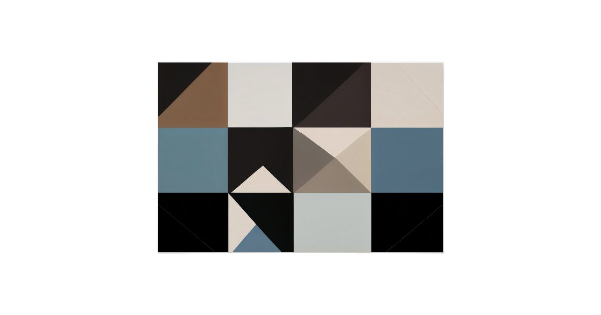 Geometric Essence Poster | Zazzle