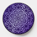 Geometric Floral Mandala Lavender Purple Gradient PopSocket | Zazzle
