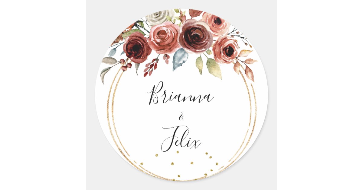 Geometric Gold Glitter Wedding Envelope Seals | Zazzle