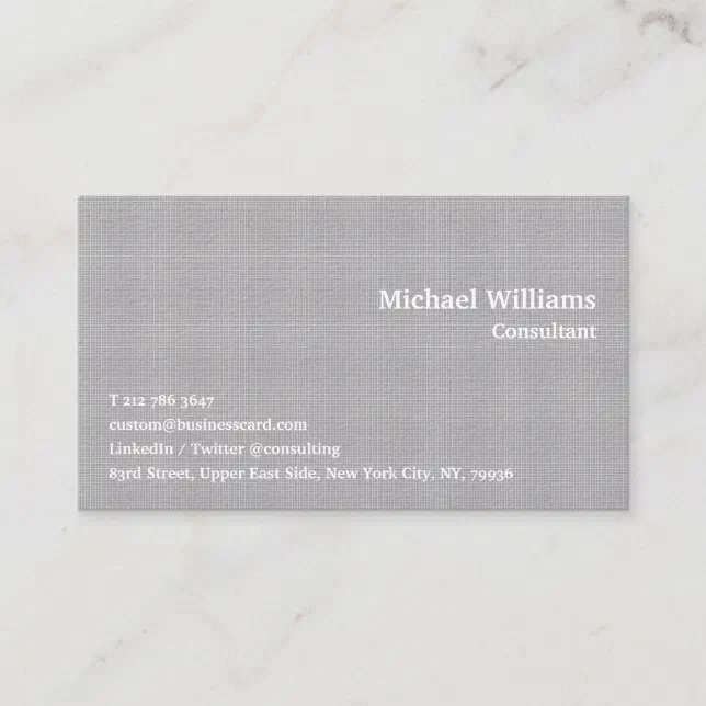 Geometric Grey Checkered Pattern Modern Trendy DIY Business Card | Zazzle