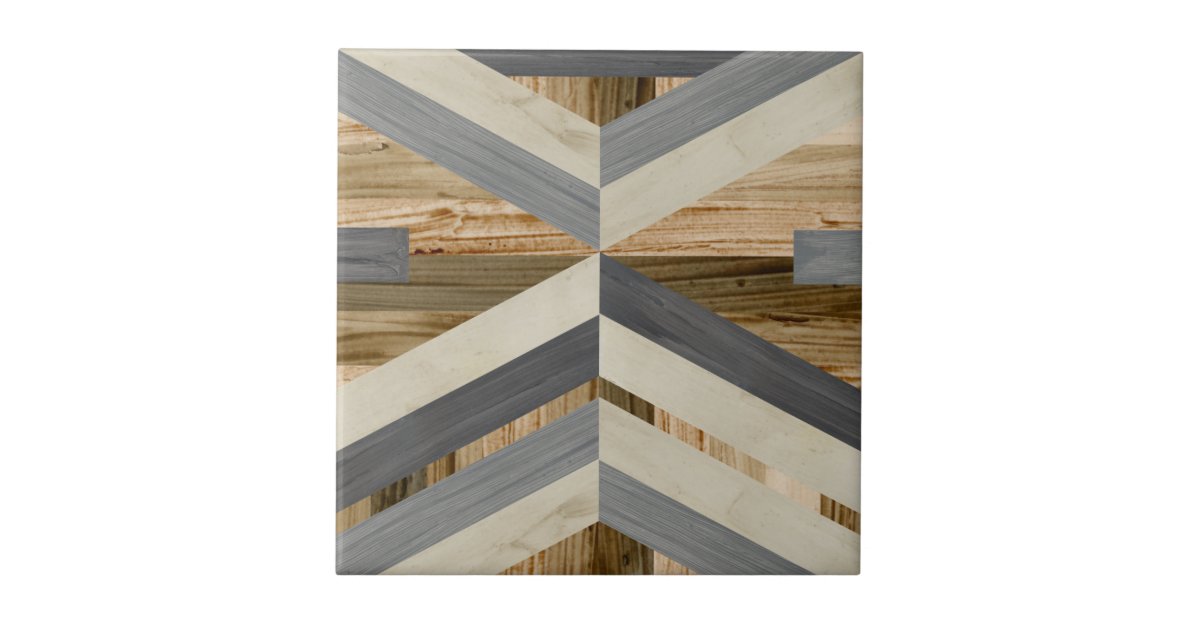 Geometric Inlay Ceramic Tile | Zazzle