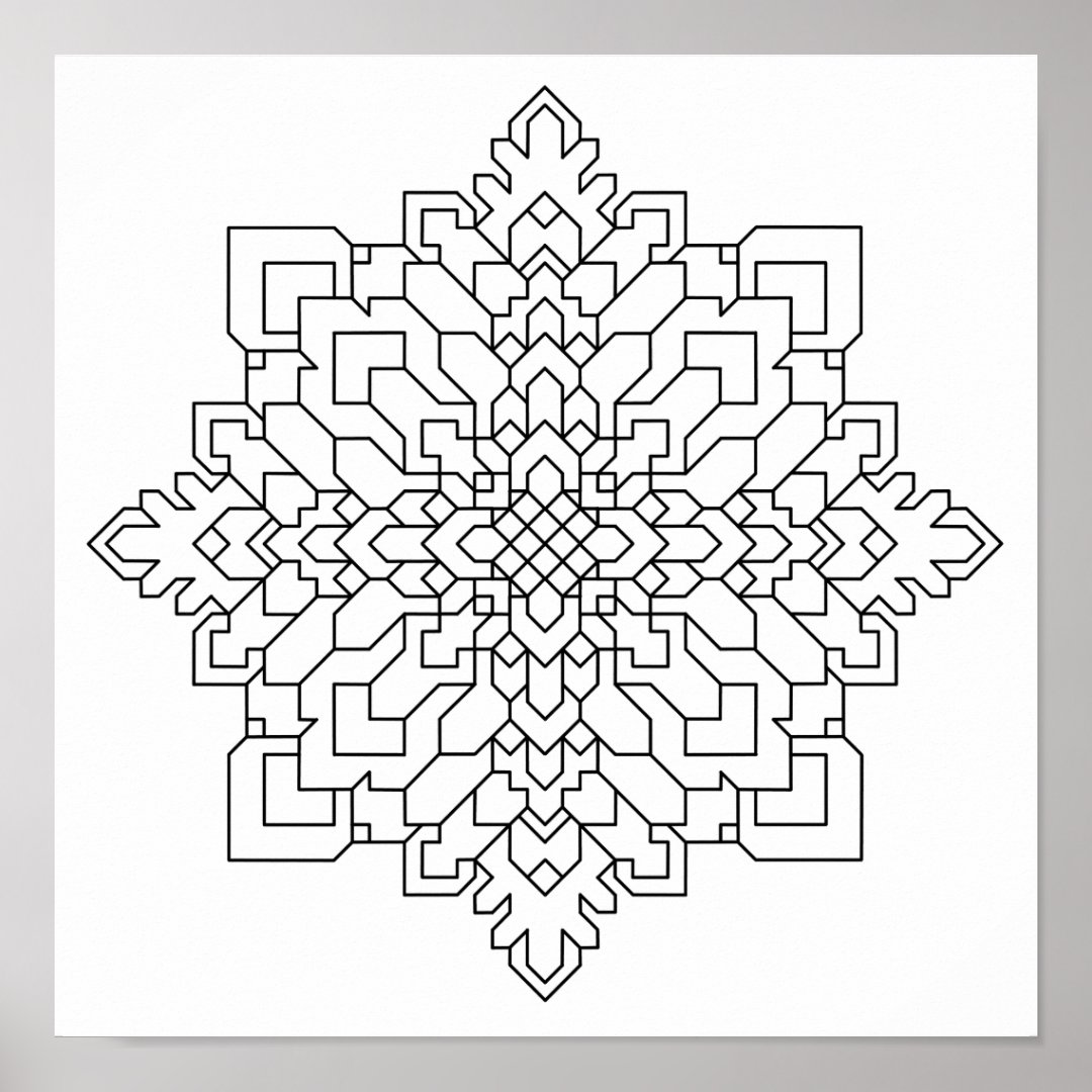 Geometric Mandala #13 Poster | Zazzle