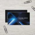 Geometric Metal Chrome Triangles Technology Business Card | Zazzle
