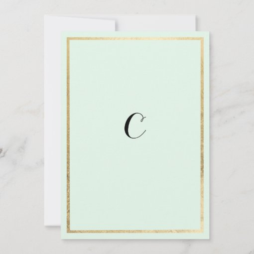 Geometric mint green gold arch Retirement Party Invitation | Zazzle