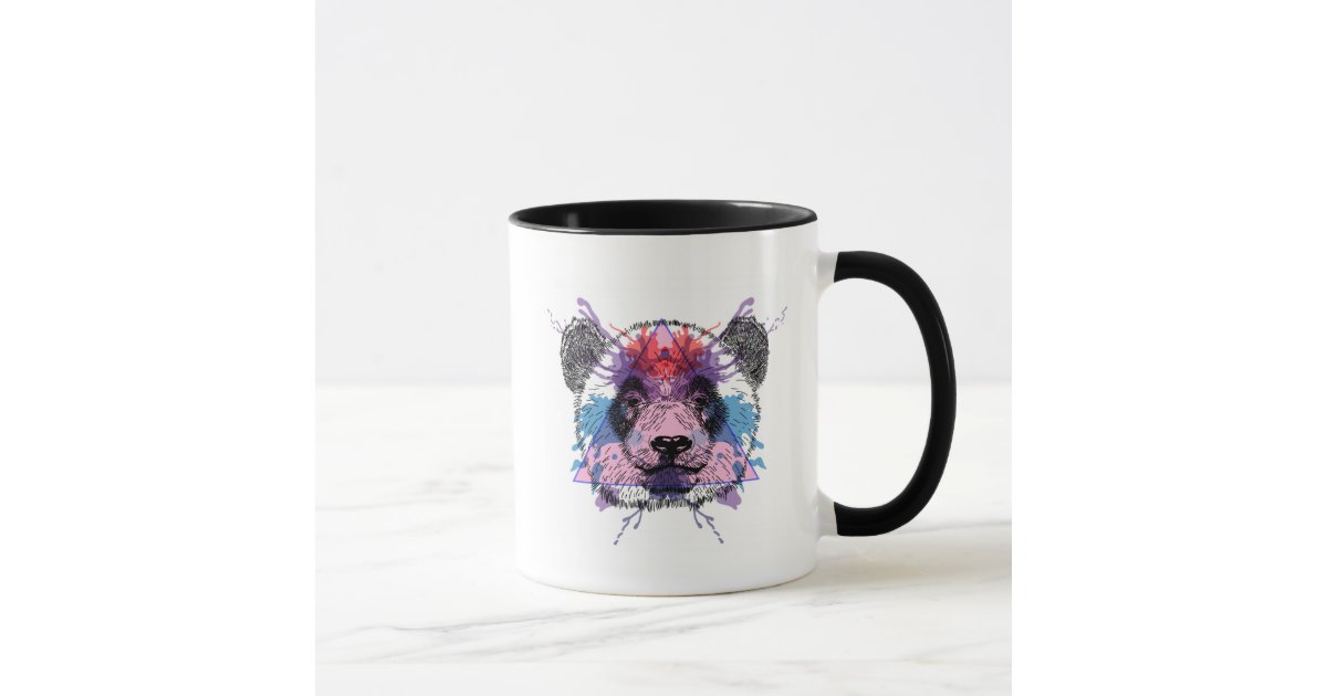 Geometric Panda Bear Mug | Zazzle