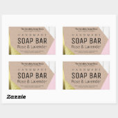 Geometric Patchwork Handmade Soap Labels | Zazzle