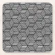 Geometric pattern art design square paper coaster | Zazzle