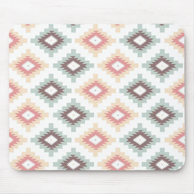 Geometric pattern in aztec style mouse pad | Zazzle