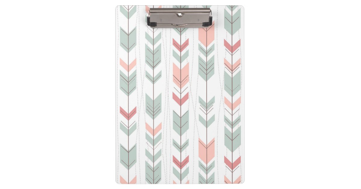 Geometric pattern in retro style clipboard | Zazzle