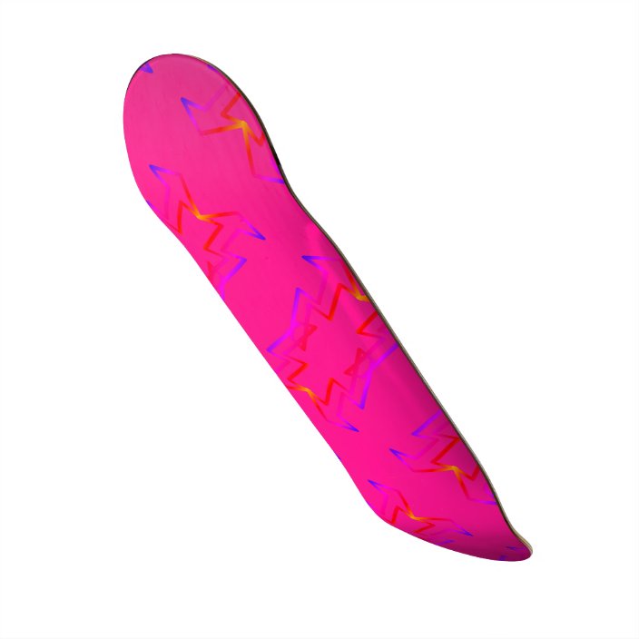 Geometric Pre-Built Complete Pink Skateboard | Zazzle.com