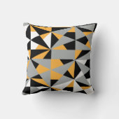 Geometric Retro Funky Mustard Yellow Black White Throw Pillow | Zazzle