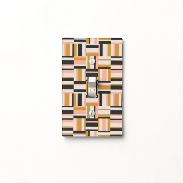 Geometric Shape Pattern Light Switch Cover | Zazzle