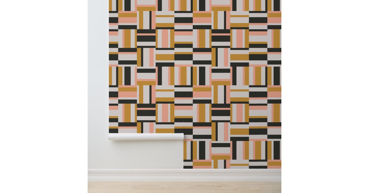 Geometric Shape Pattern Wallpaper | Zazzle
