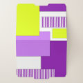 Geometric shapes made of multicolored paper file folder | Zazzle