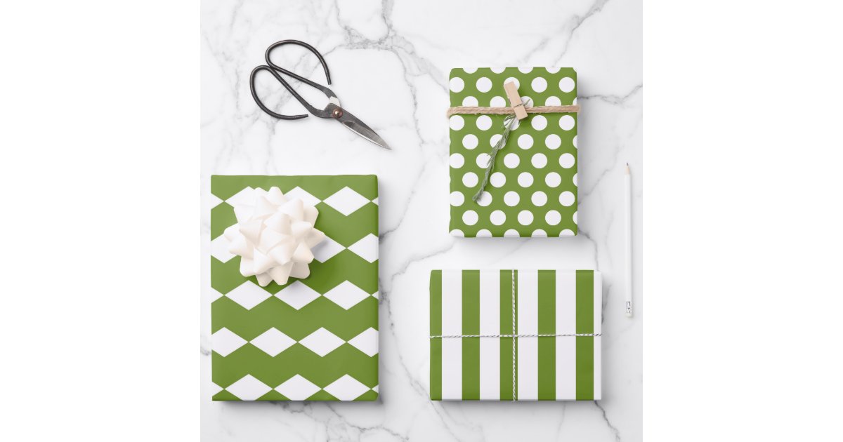 Geometric Shapes Wrapping Paper Set | Zazzle