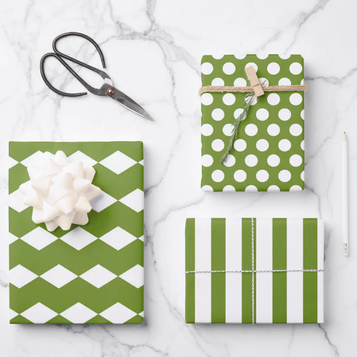 Geometric Shapes Wrapping Paper Set | Zazzle