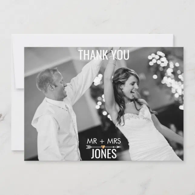 Geometric Skull Photo Thank You | Zazzle