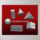 Geometric Solids Poster | Zazzle.com