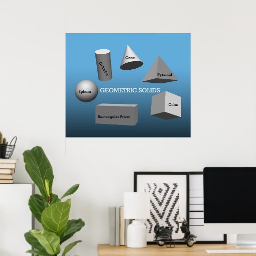 Geometric Solids *UPDATED* Poster | Zazzle