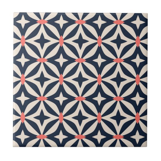 Geometric Star Pattern Ceramic Tile | Zazzle.com
