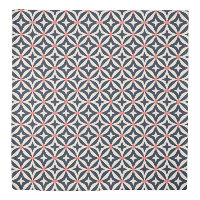 Geometric Star Pattern Duvet Cover | Zazzle