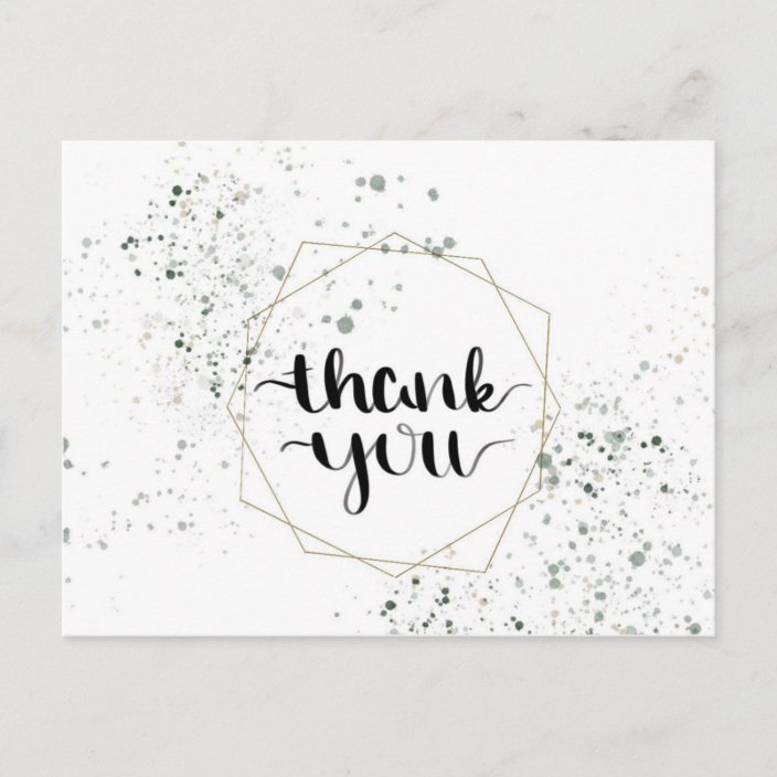 Geometric thank you card | Zazzle.com