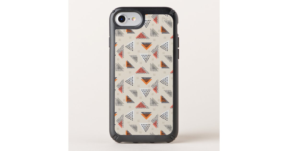 Geometric Triangle Hand Drawn Pattern Speck iPhone SE/8/7/6s/6 Case ...