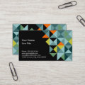 Geometric Triangles Business Card | Zazzle