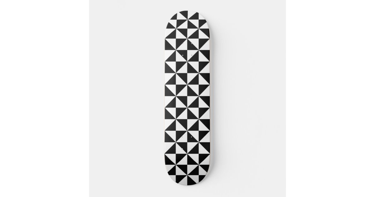geometric triangles skateboard | Zazzle