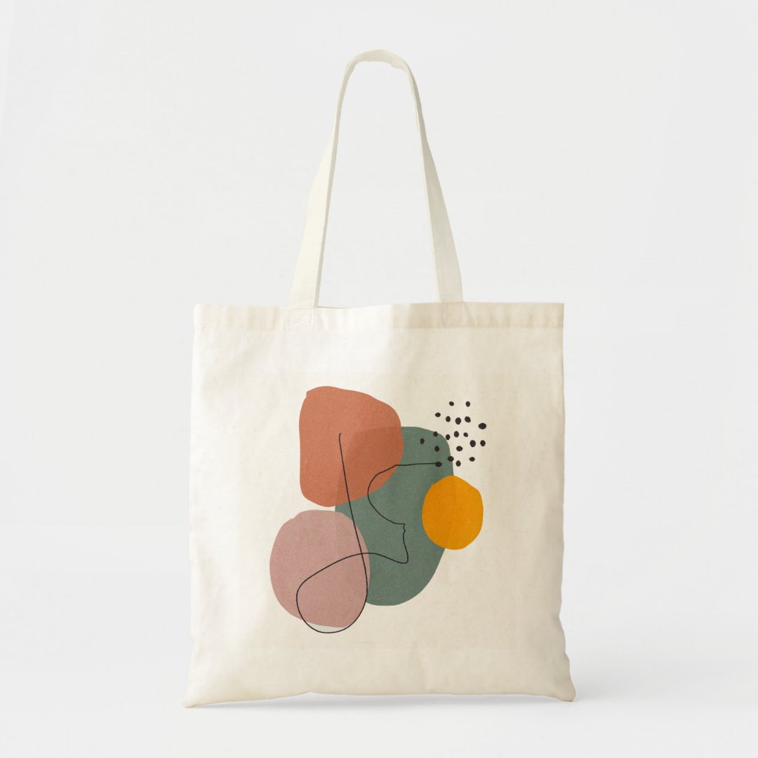 Geometrical,abstract,minimal,modern,pastel Tote Bag | Zazzle
