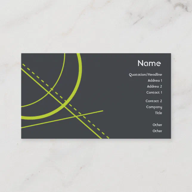 Geometry - Business Business Card | Zazzle
