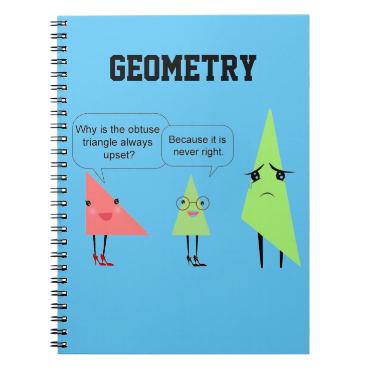 geometry jokes notebook | Zazzle