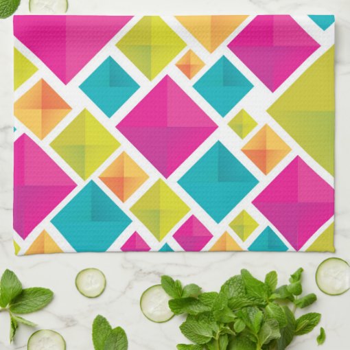 Geometry Kitchen Towel | Zazzle