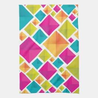 Geometry Kitchen Towel | Zazzle