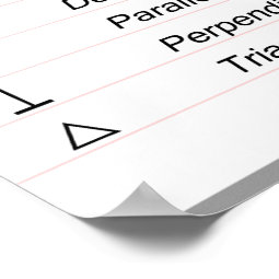 Geometry Poster: Basic Geometry Symbols Poster | Zazzle