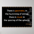 Pythagoras Mathematics quotes Poster | Zazzle.com