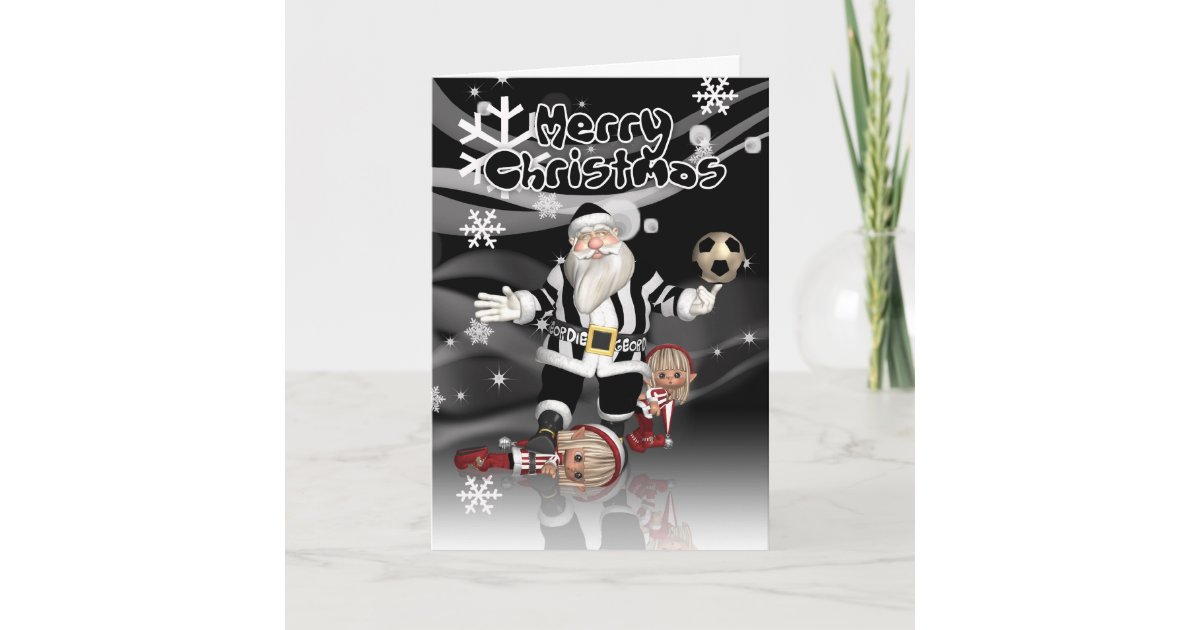 Geordie Christmas Card Santa And Little Elves | Zazzle