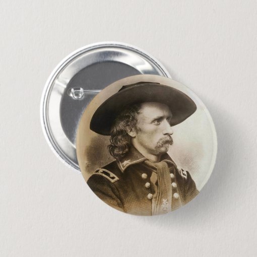 George Armstrong Custer circa 1860s Pinback Button | Zazzle