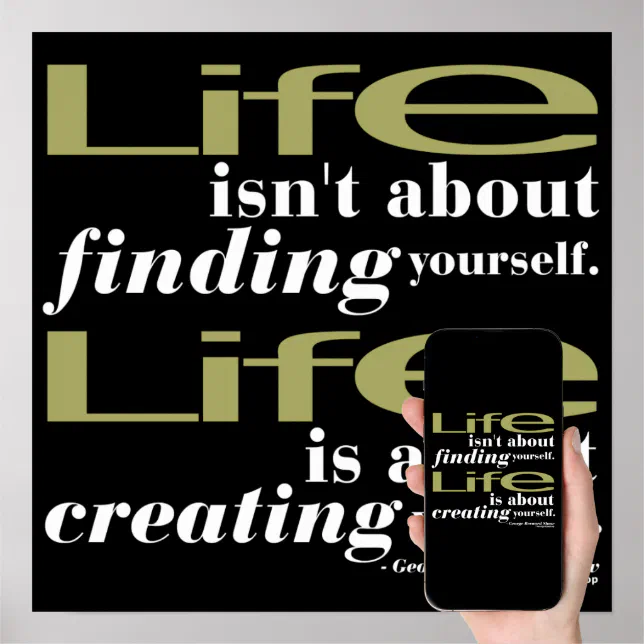 George Bernard Shaw Quote Poster | Zazzle