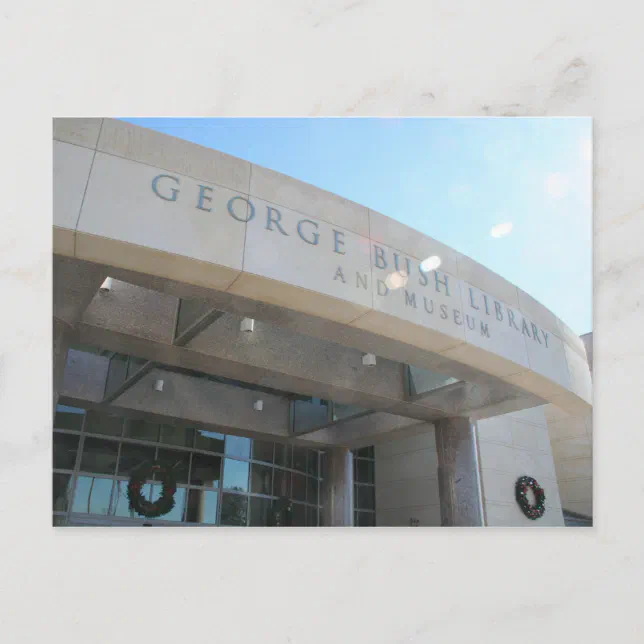 George Bush Library Postcard | Zazzle